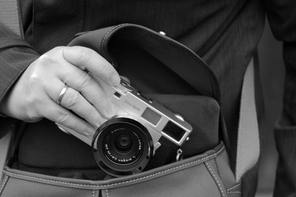 The Zeiss Ikon rangefinder camera with 21, 35 and 50 ZM lenses