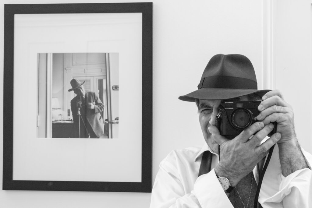 James Jarché, press photographer, and his actor grandson